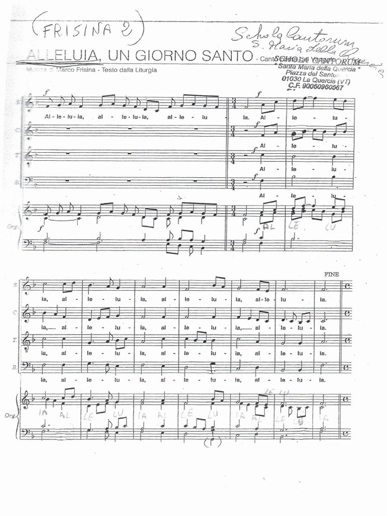 Alleluia - Frisina II° - 0001 | PDF