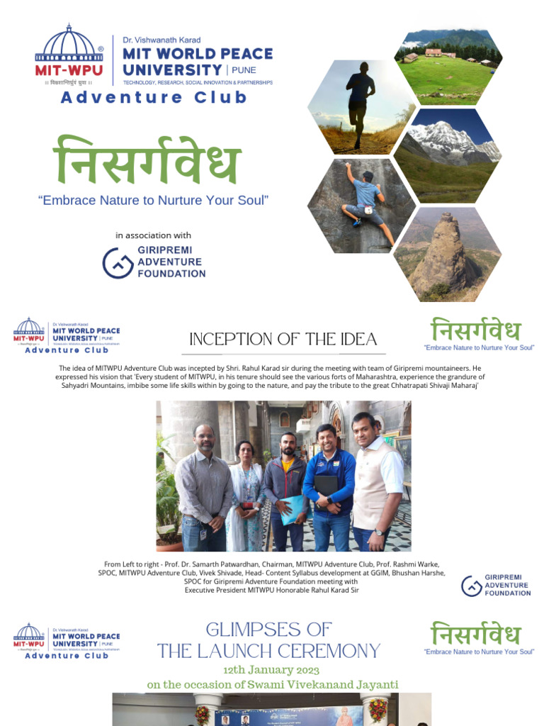 MITWPU Adventure Club Final | PDF | Cognition | Behavioural Sciences