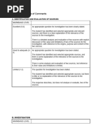 History IA Marking Criteria - IB DP | PDF | Critical Thinking | Evaluation