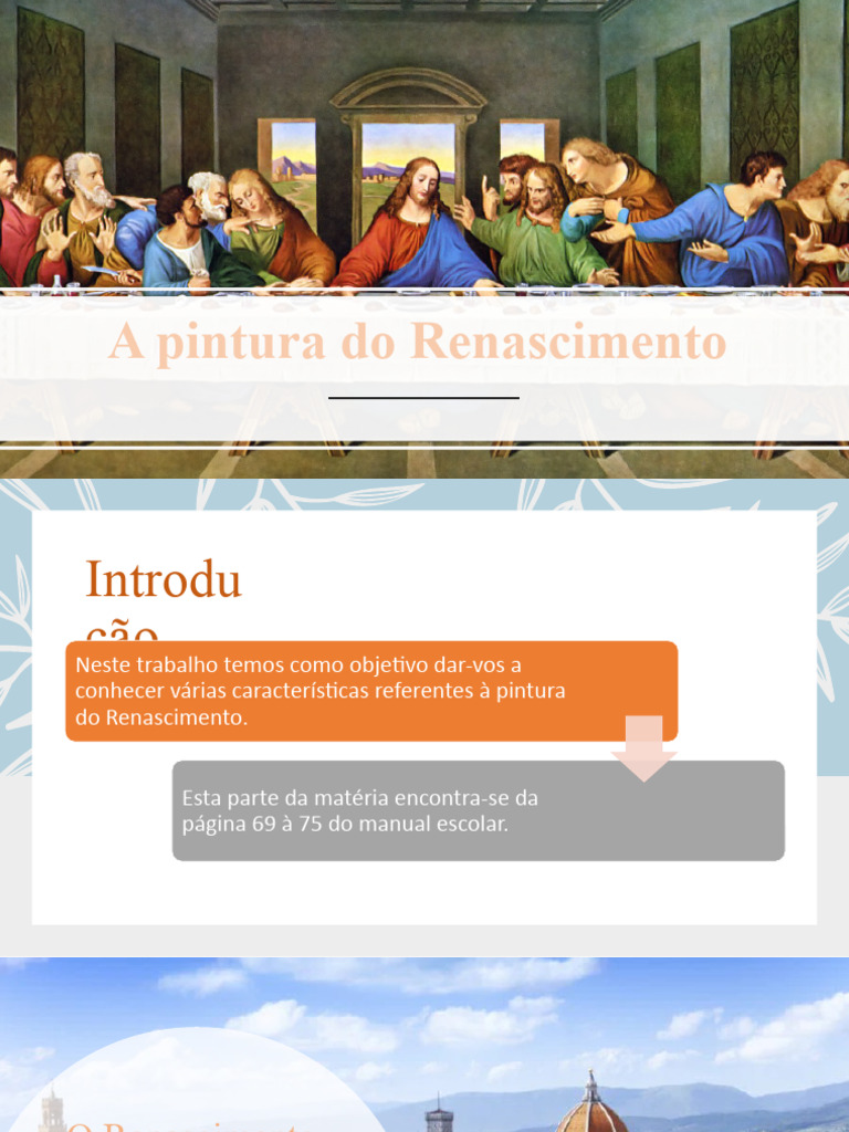Características da Pintura Renascentista | PDF | Perspectiva (gráficos) | Renascimento