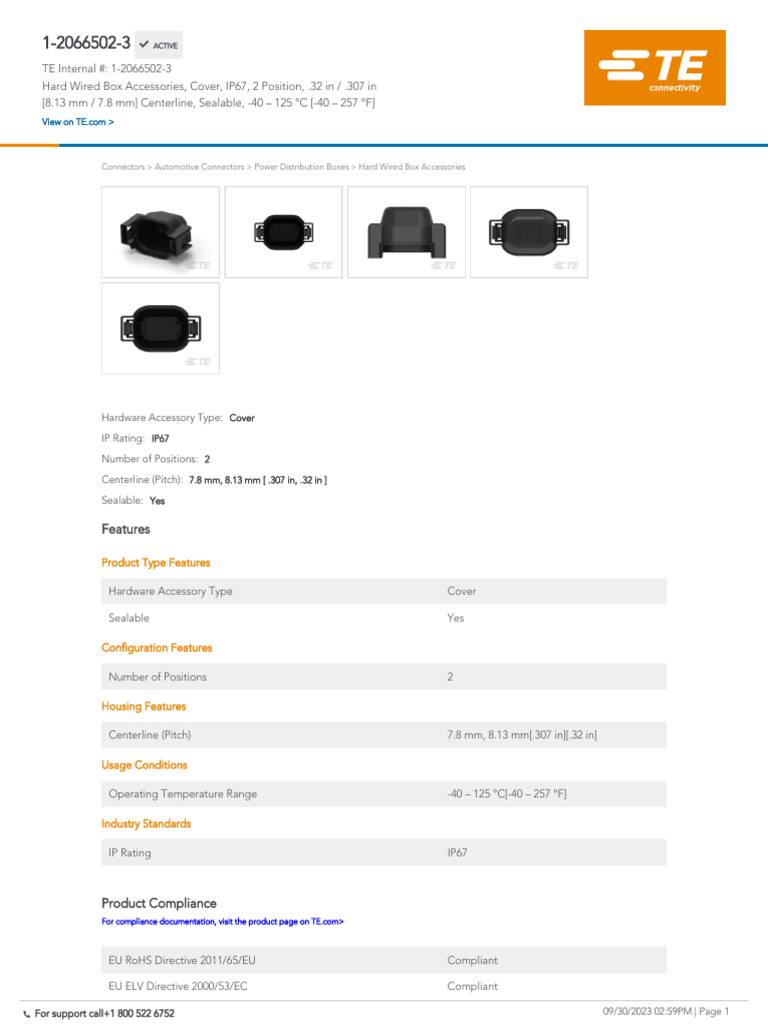 Product 1 2066502 3.datasheet | PDF