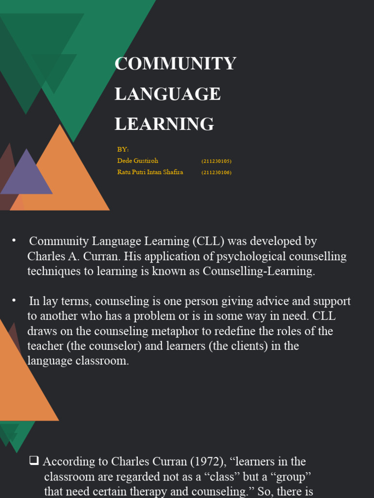 Community Language Learning | PDF