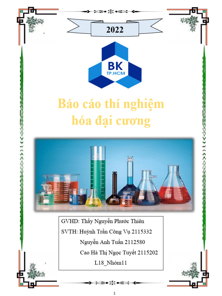 Bao Cao Thi Nghiem - Nhom 11 - L18 | PDF | Teaching Methods & Materials | Science & Mathematics