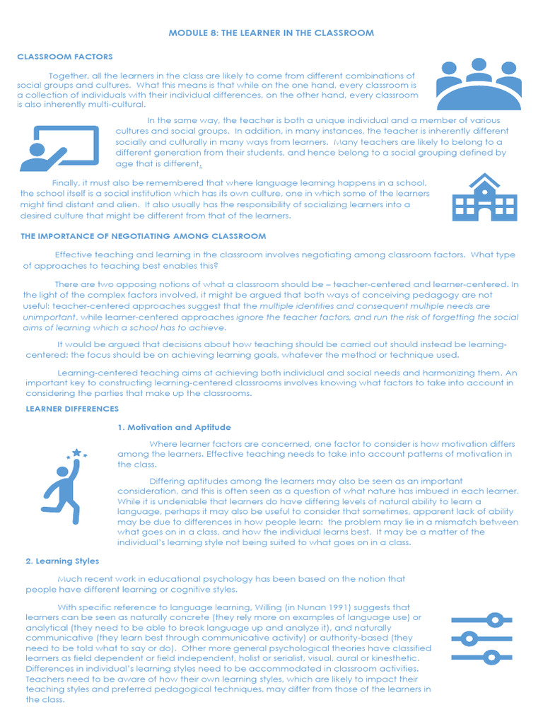 Module 8 | PDF | Learning | Pedagogy