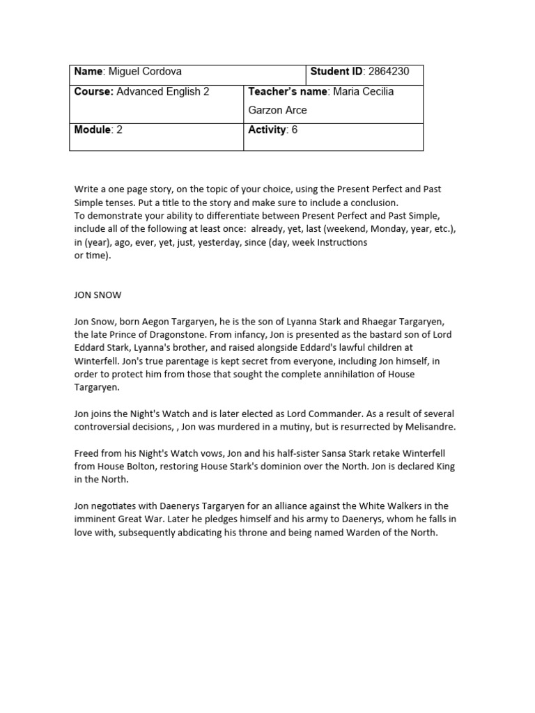 Act 6 Ingles Avanzado 2 | PDF