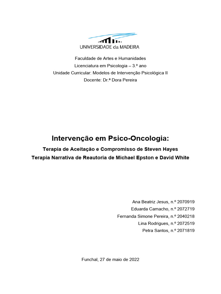Psico Oncologia | PDF