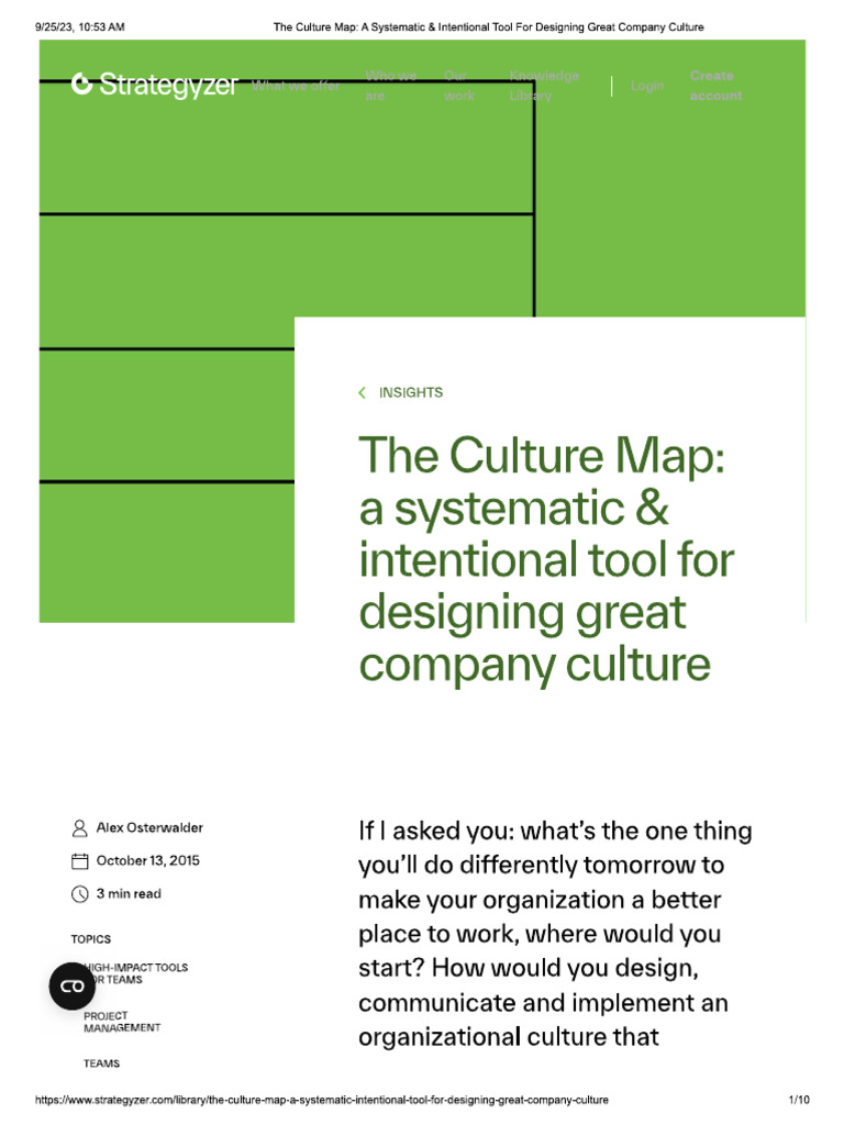 Culture Map | PDF