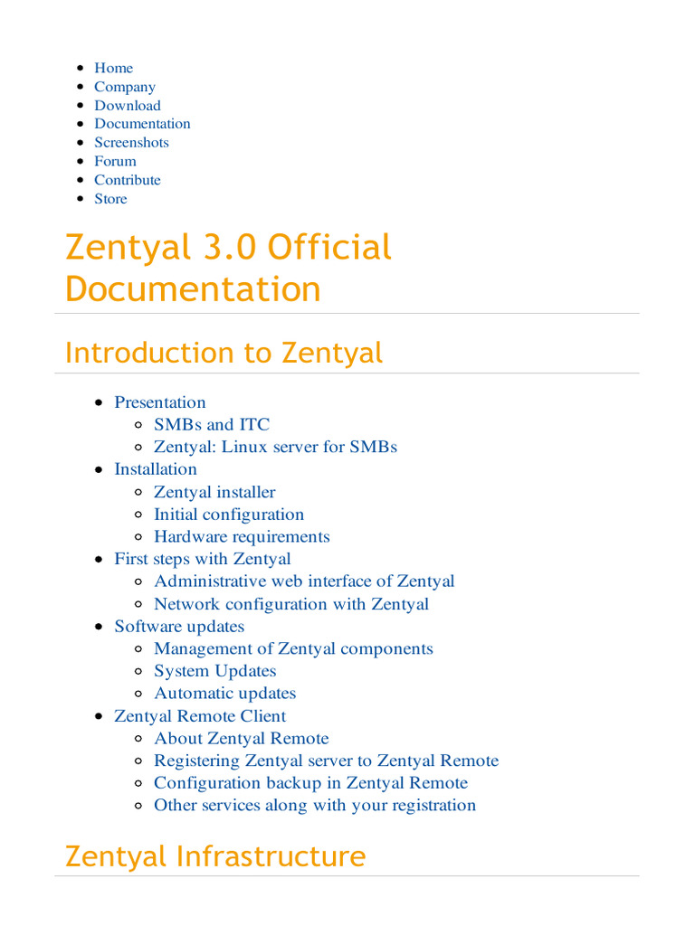 Zentyal Server 3 0 Guide | PDF | Networking | Internet & Web