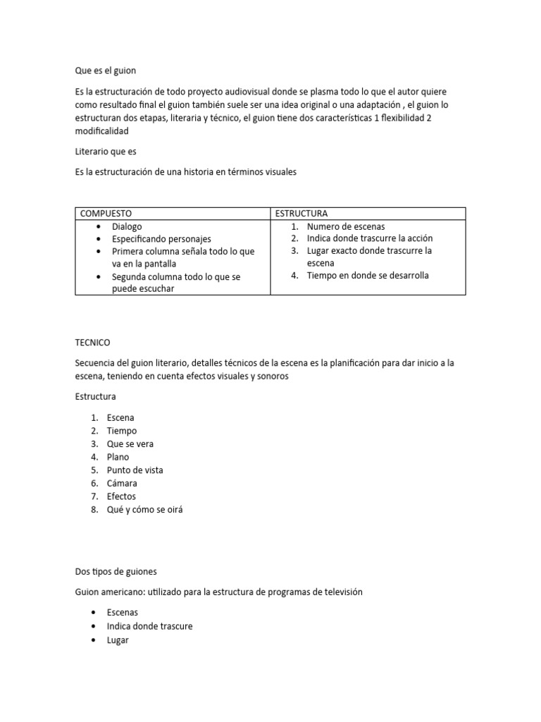 Que Es El Guion | PDF | Arte