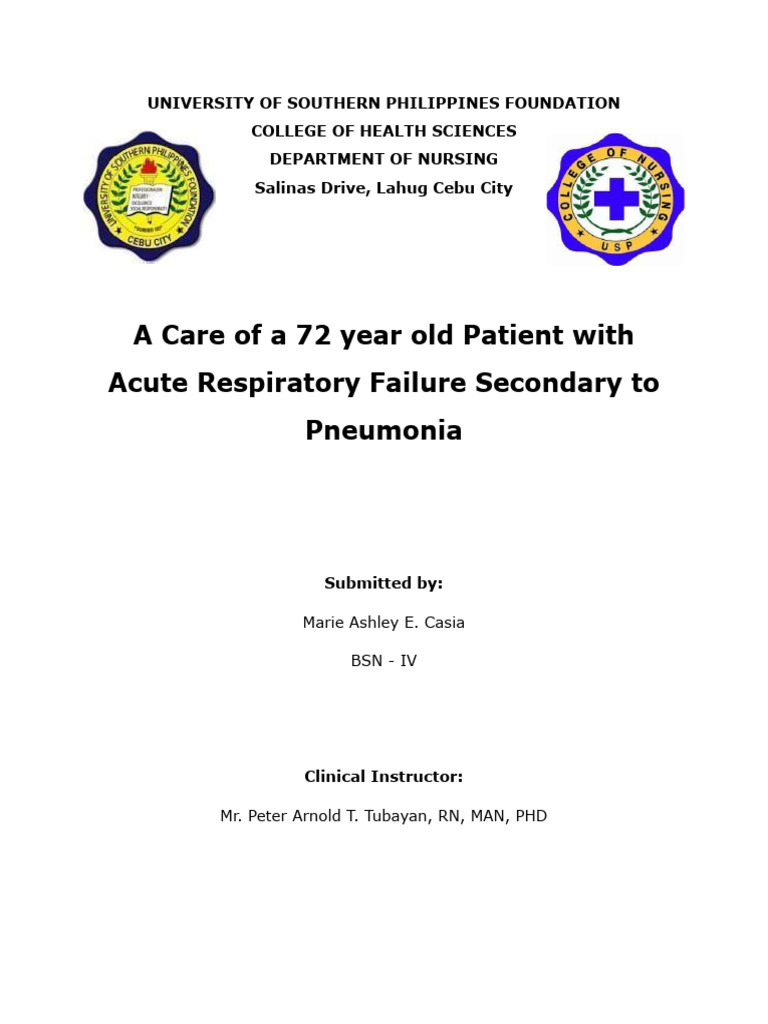 Casia Acute RF Sec To Pneumo | PDF | Respiratory Tract | Larynx