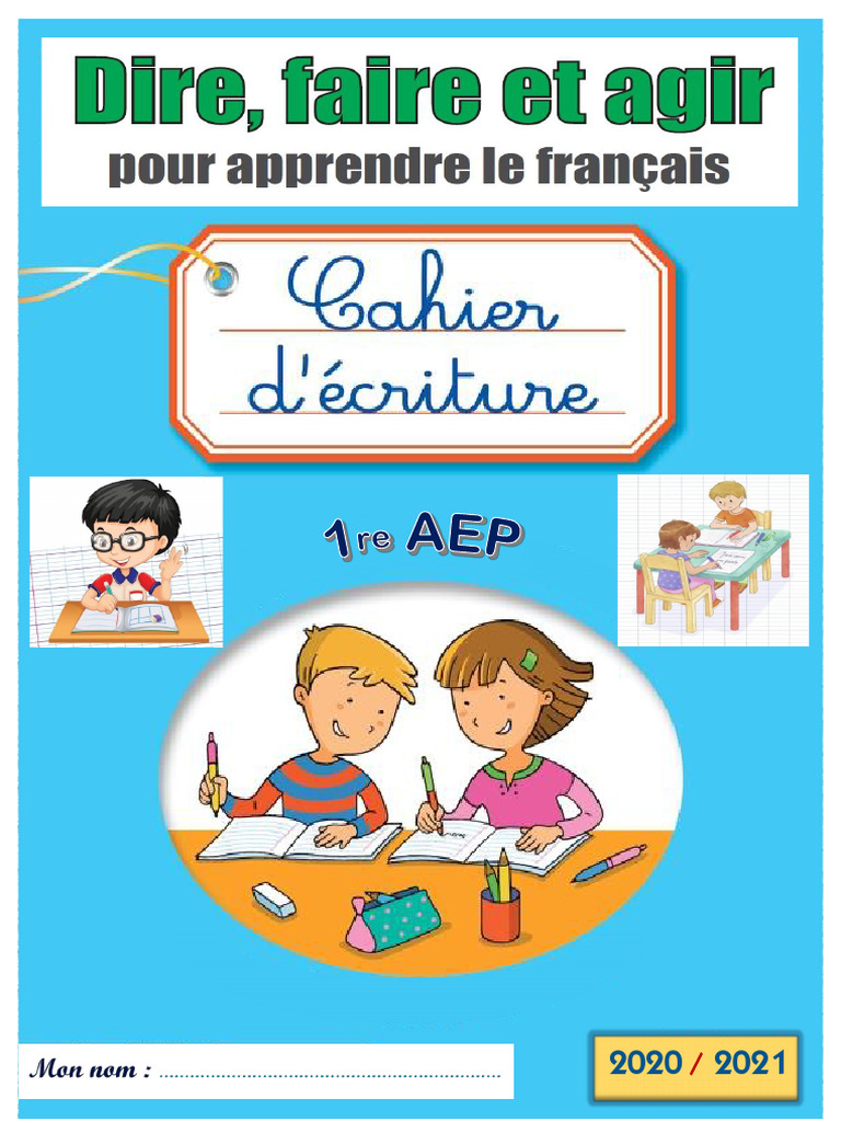 Cahier décriture_1AEP | PDF