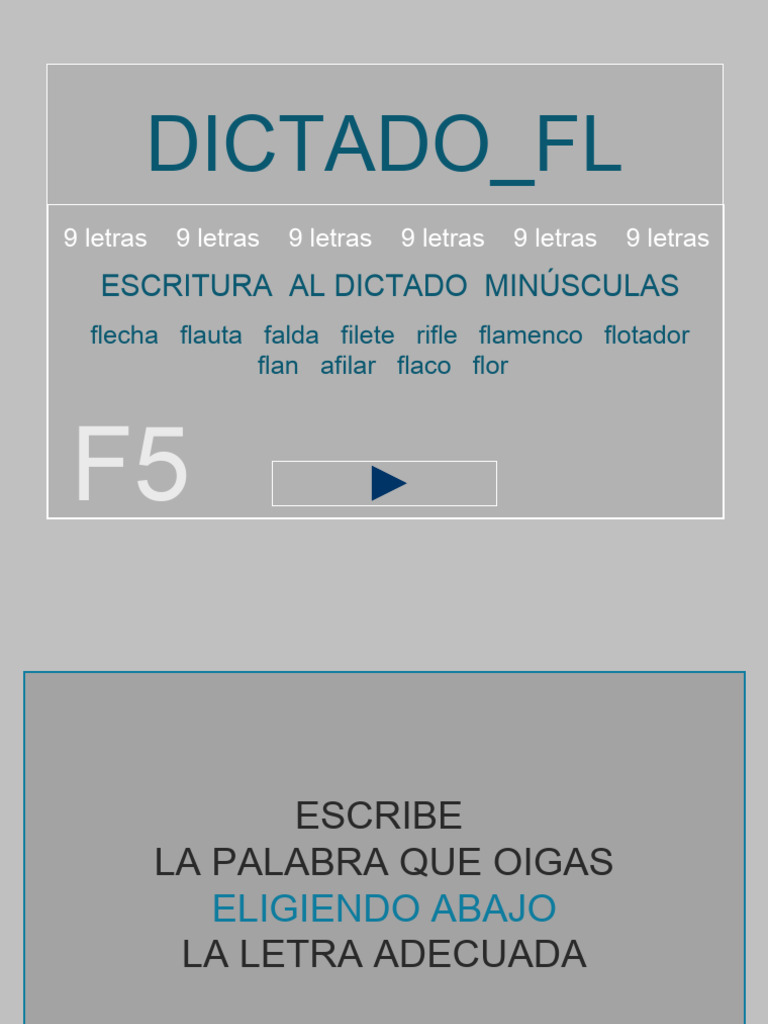Dictado Fl | PDF