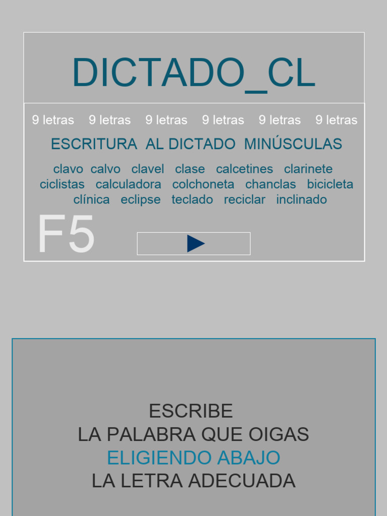 Dictado CL | PDF