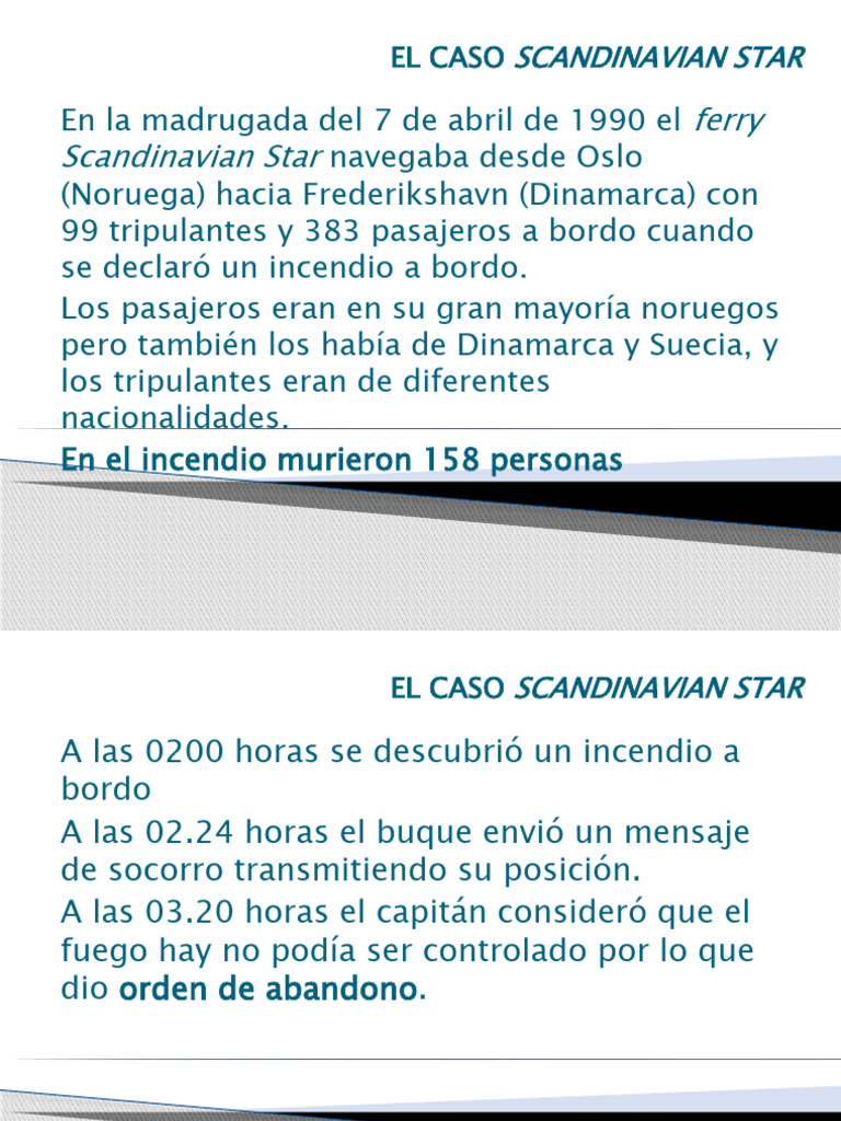 El Caso Scandinavian Star | PDF