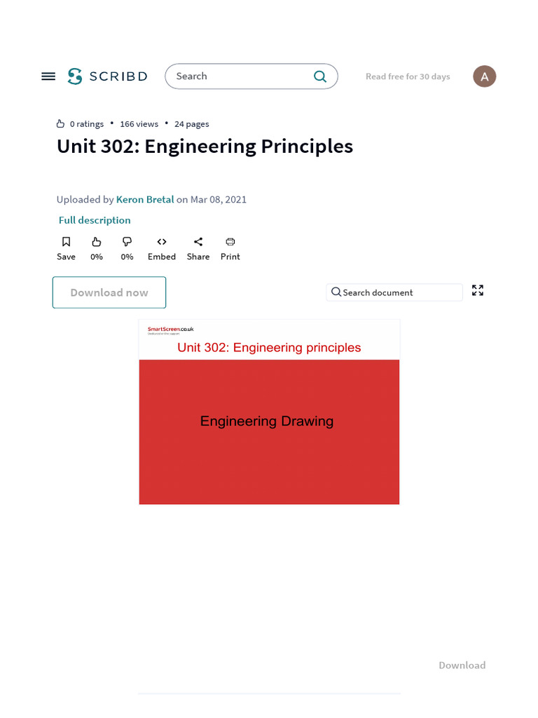 Unit 302 - Engineering Principles - PDF | PDF