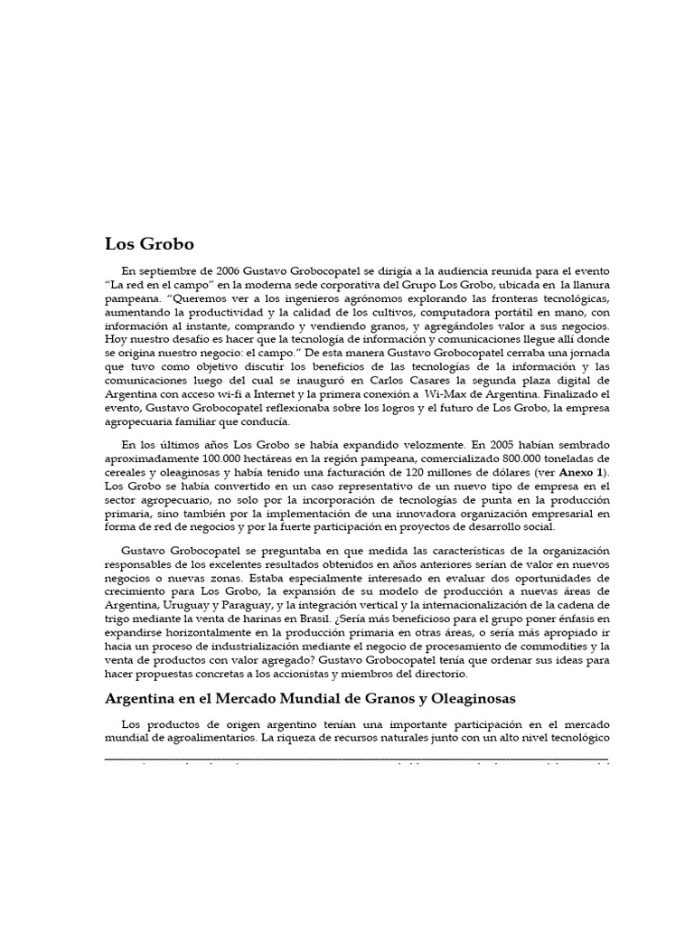 Grobo | PDF | Agricultura | Business