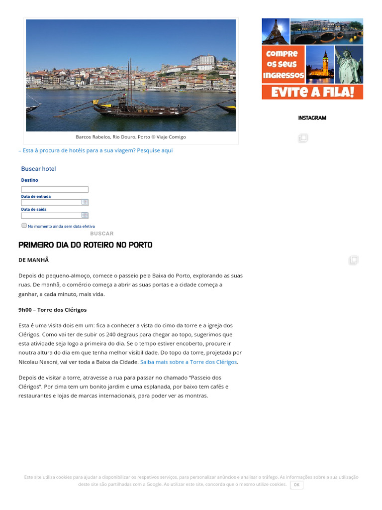 Roteiro de 2 Dias No Porto, Portugal - Viaje Comigo | PDF | Porto | Portugal