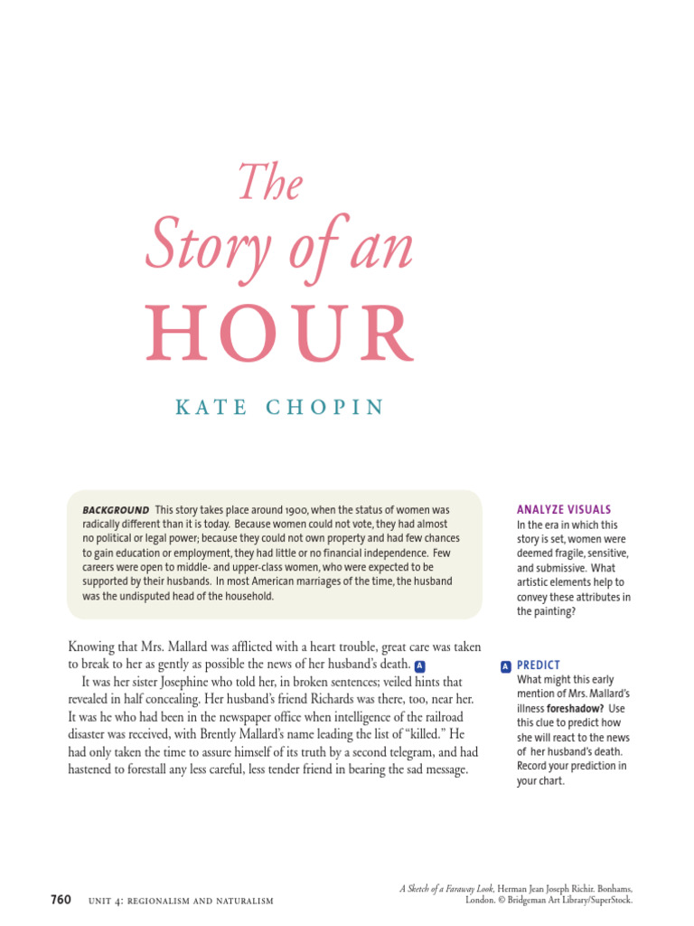 Pages From Story - of - An - Hour - Full - Text | PDF