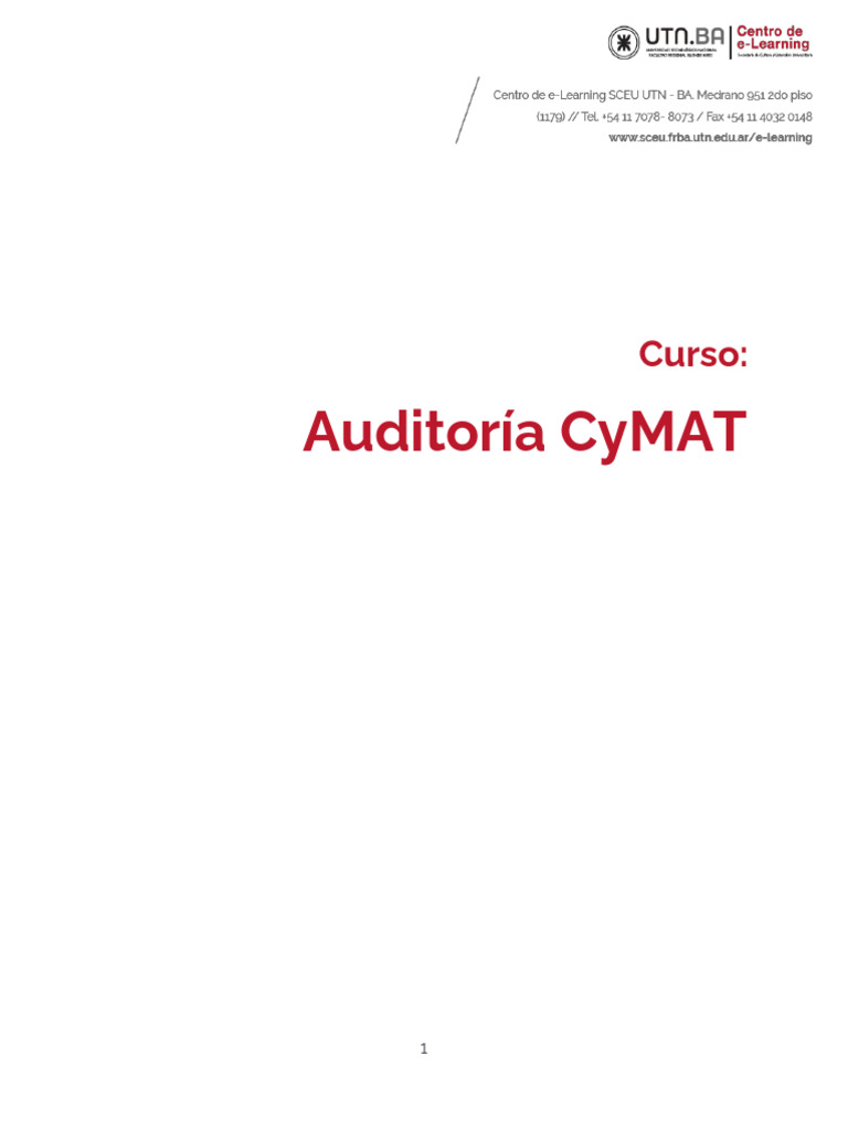 Unidad didáctica 2 - Auditoría CyMAT (1) | PDF | Seguridad y salud ocupacional | Cableado eléctrico