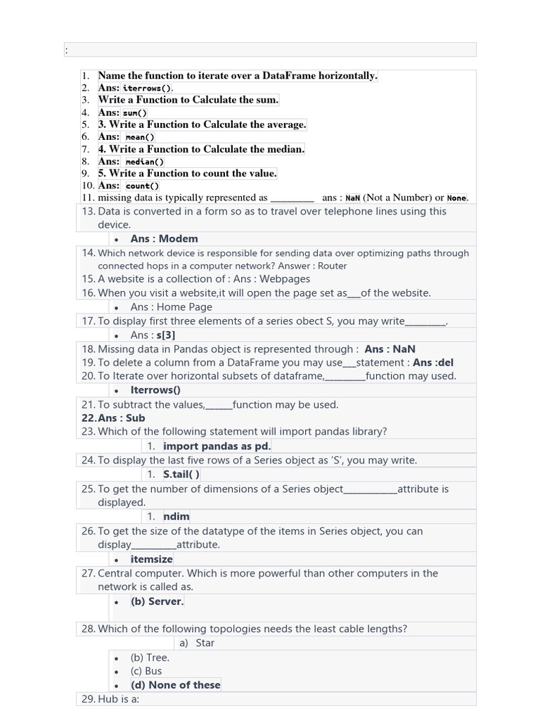 Functions and Concepts in DataFrames | PDF