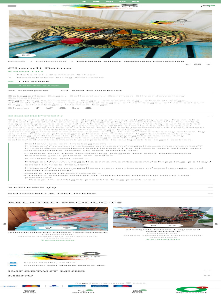 Chandi Batua - Regalia Ornaments | PDF | Jewellery