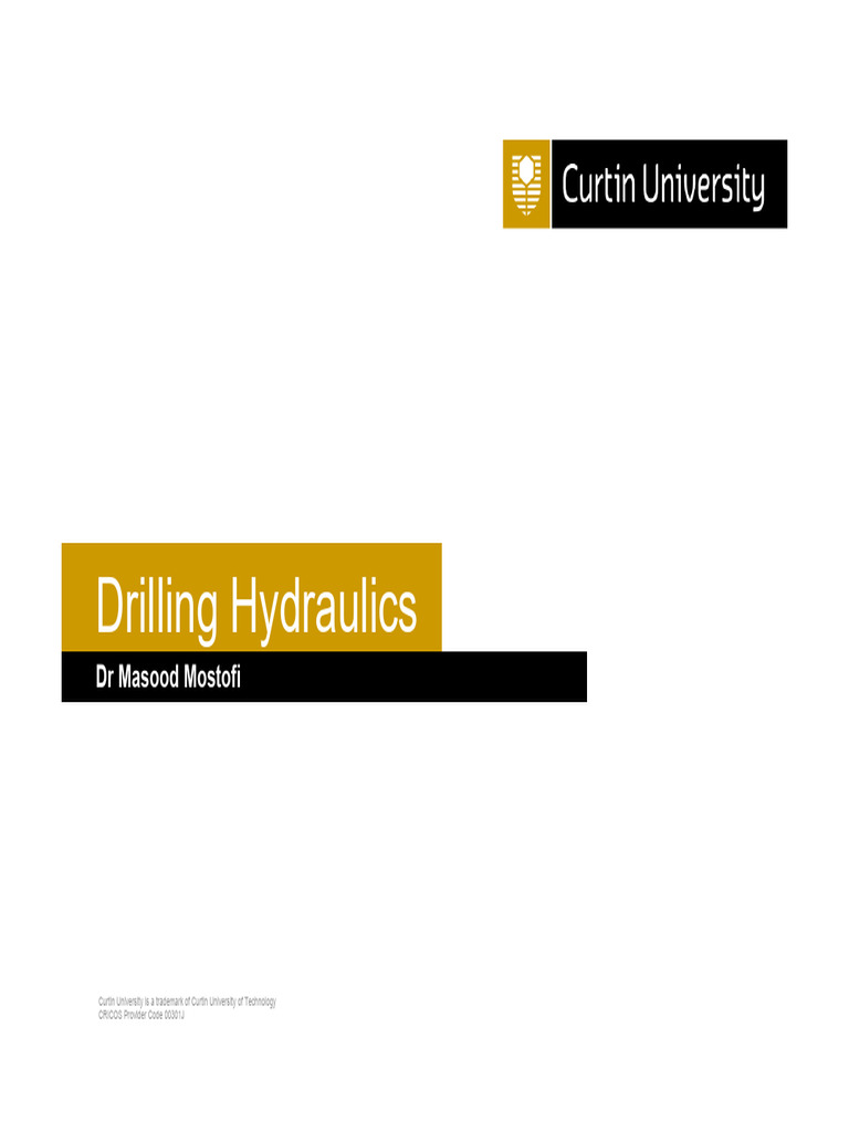 6 - Drilling Hydraulics | PDF | Physical Sciences | Chemical Engineering