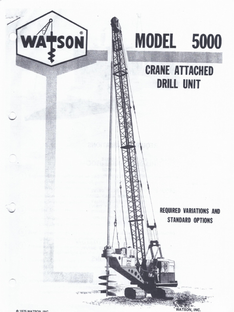 Watson Model 5000 | PDF