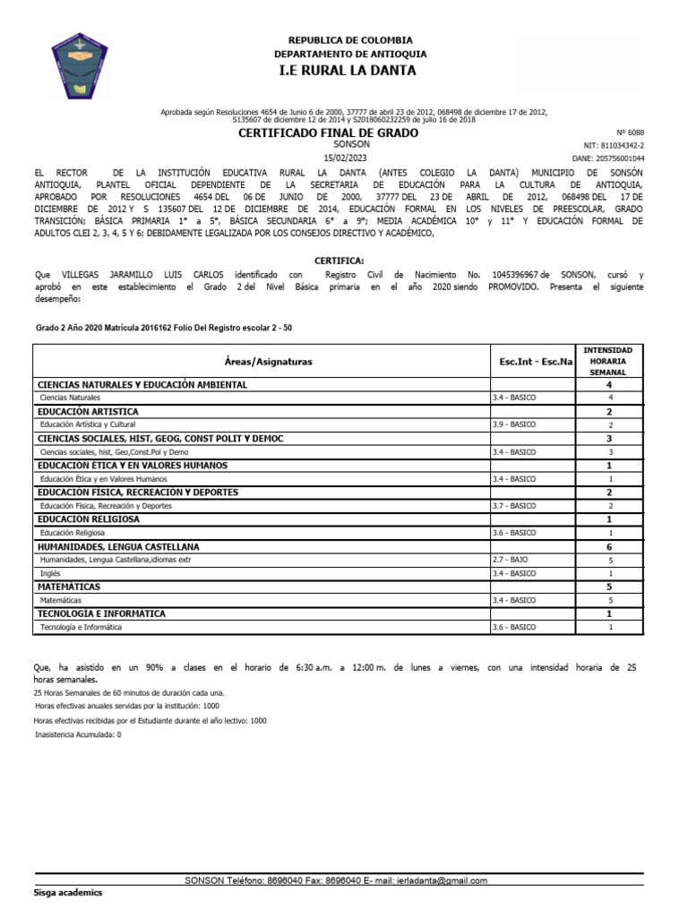 CertificadoFinal 15-02-2023 | PDF