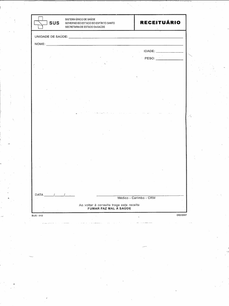 Receituario Sus | PDF