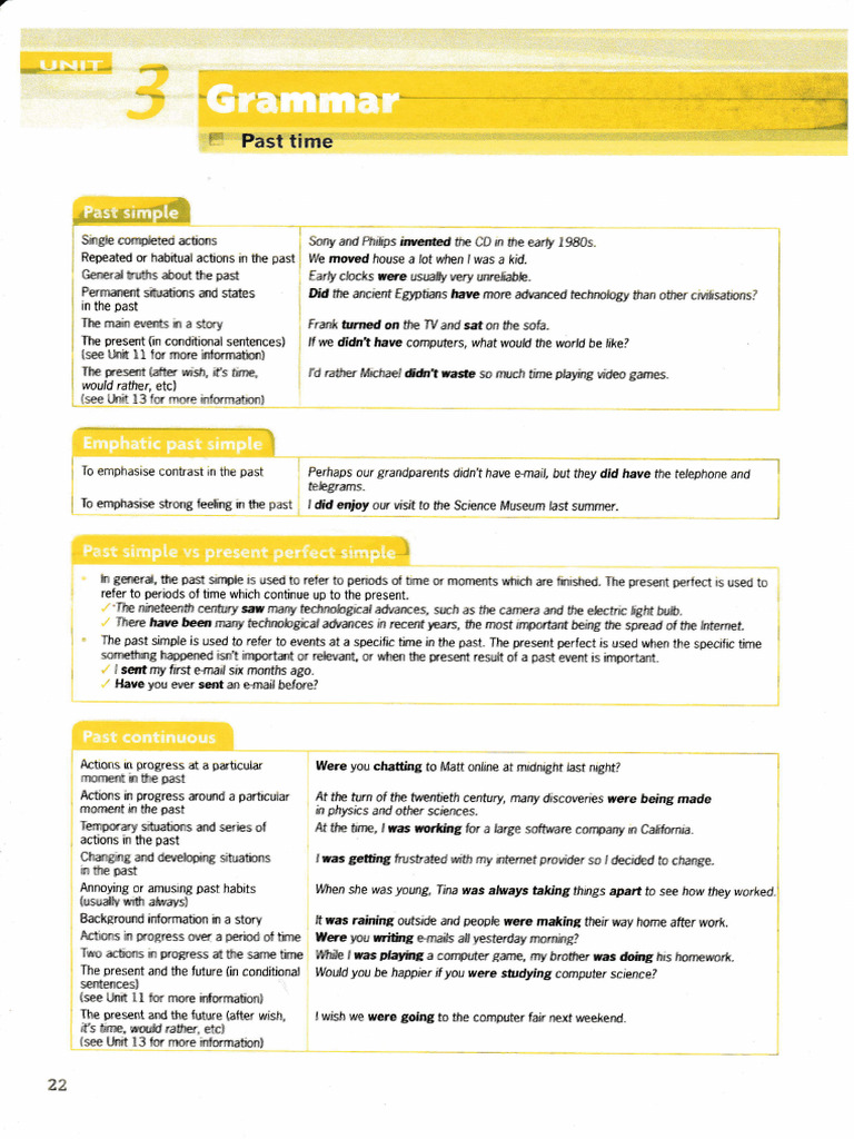English Unit 3 Grammar Exercises | PDF