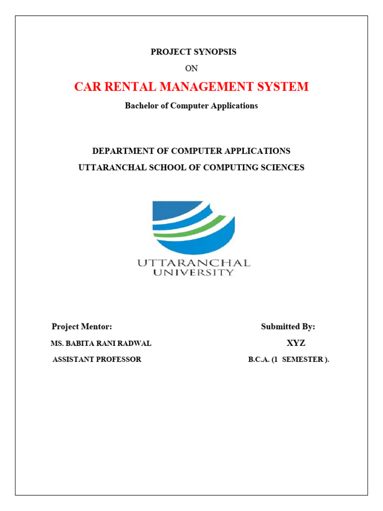 Mini Project Format | PDF