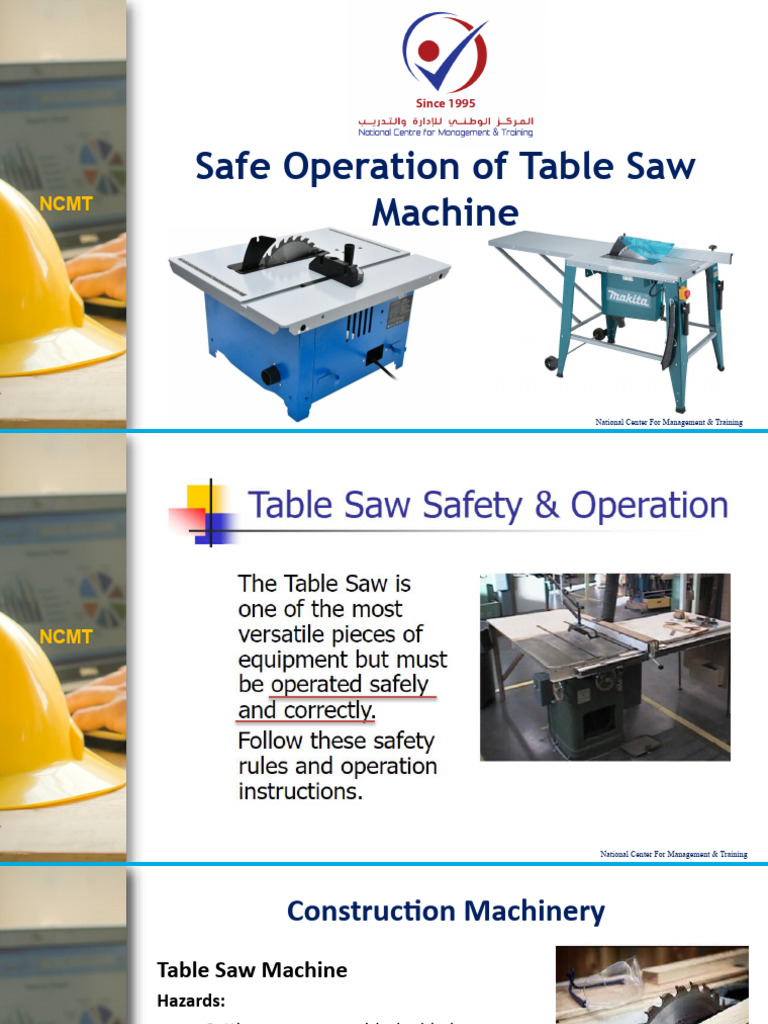 Table Saw Machine | PDF