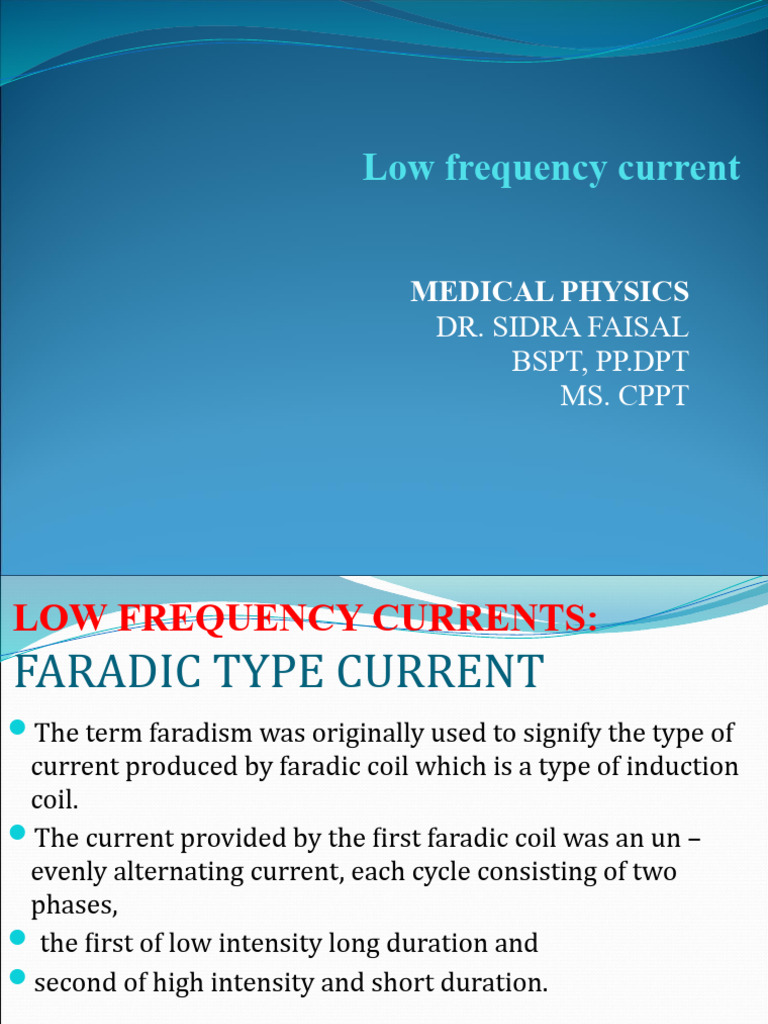 2.LOW Frequency Current | PDF