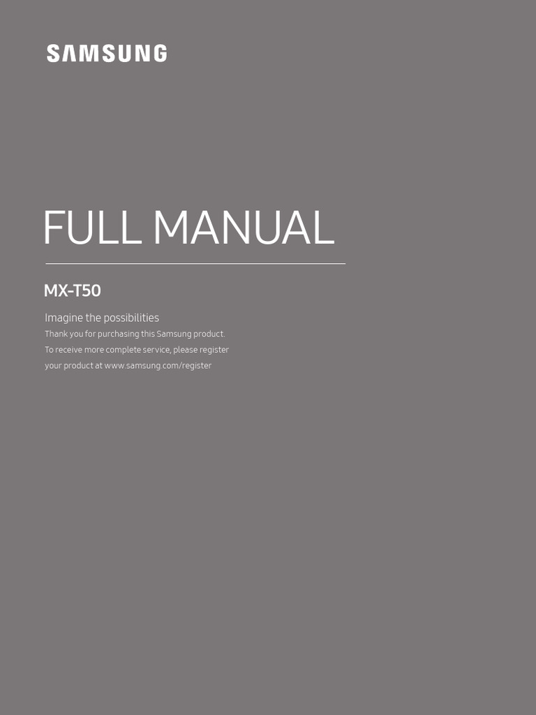 MX-T50 ZP FullManual 01 L02 200910 | PDF | Ac Power Plugs And Sockets ...
