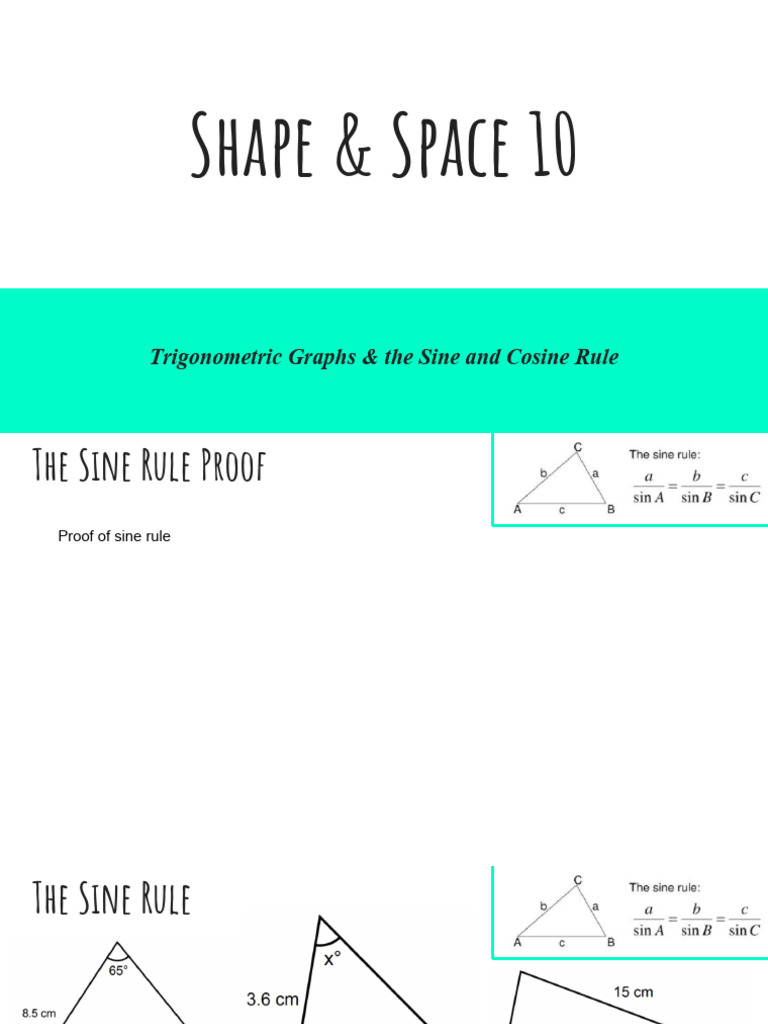 Shape and Space | PDF | Trigonometric Functions | Triangle