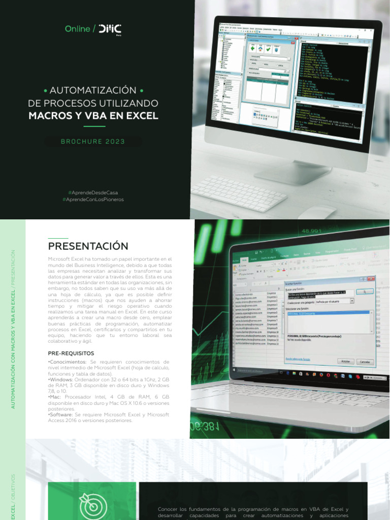 Brochure Automatizacion Con Macros y Vba | PDF