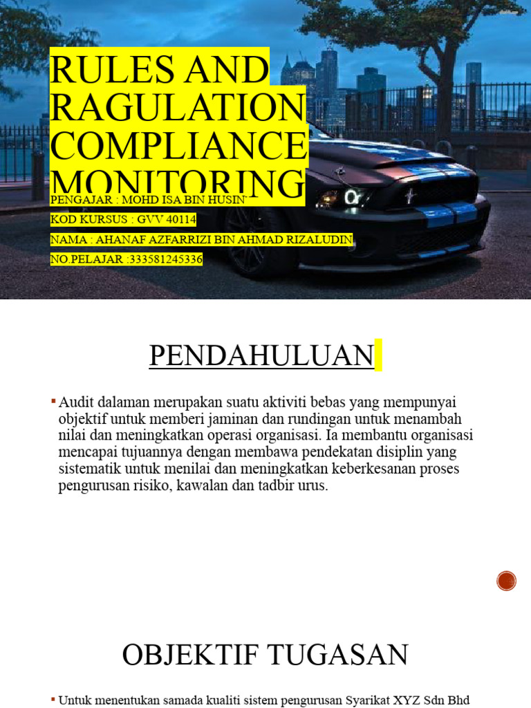 Presentation AUDIT DALAMAN | PDF