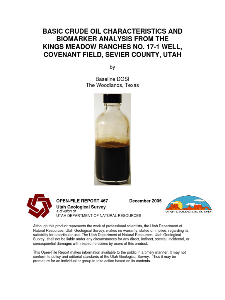 BASIC CRUDE OIL CHARACTERISTICS | PDF