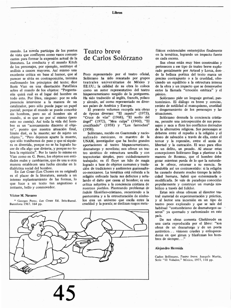 Teatro breve de Carlos Solórzano | PDF | Teatro