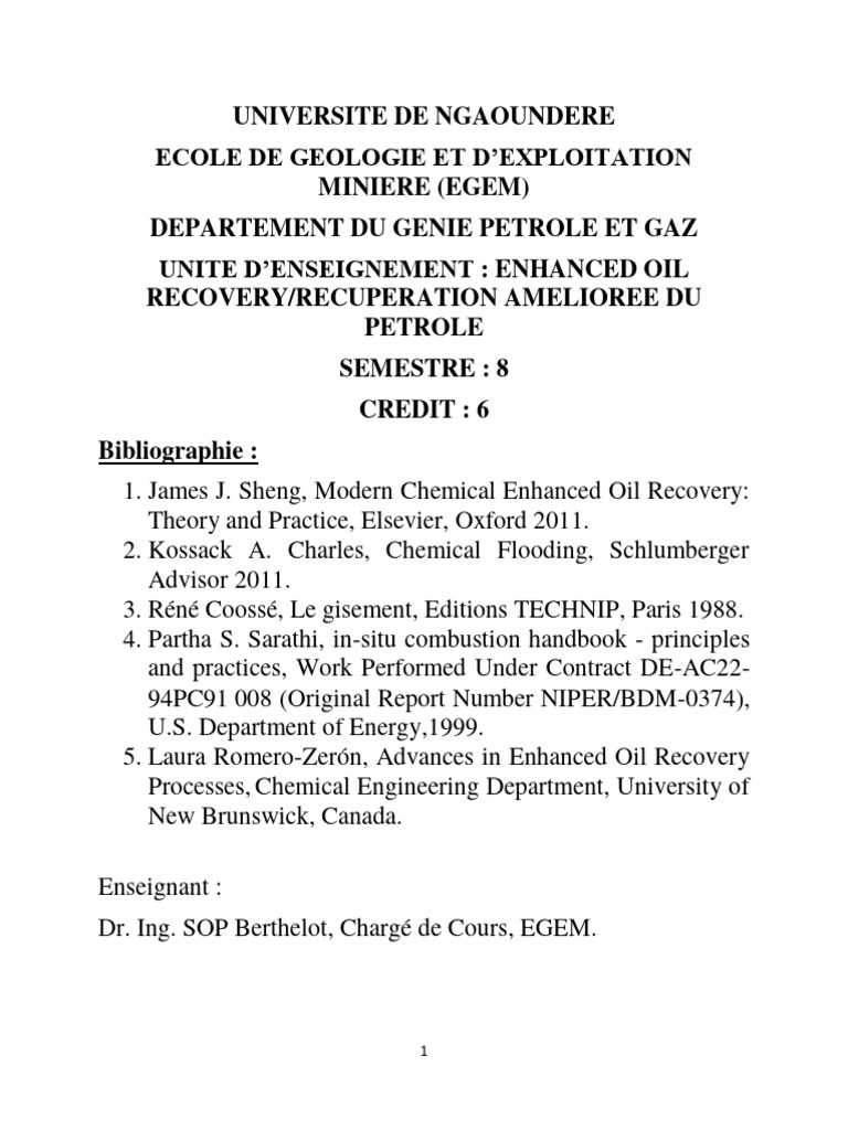 EOR Cours Complet | PDF