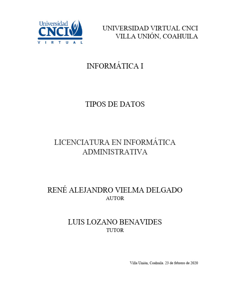 ACT 1 RENE VIELMA Informatica | PDF
