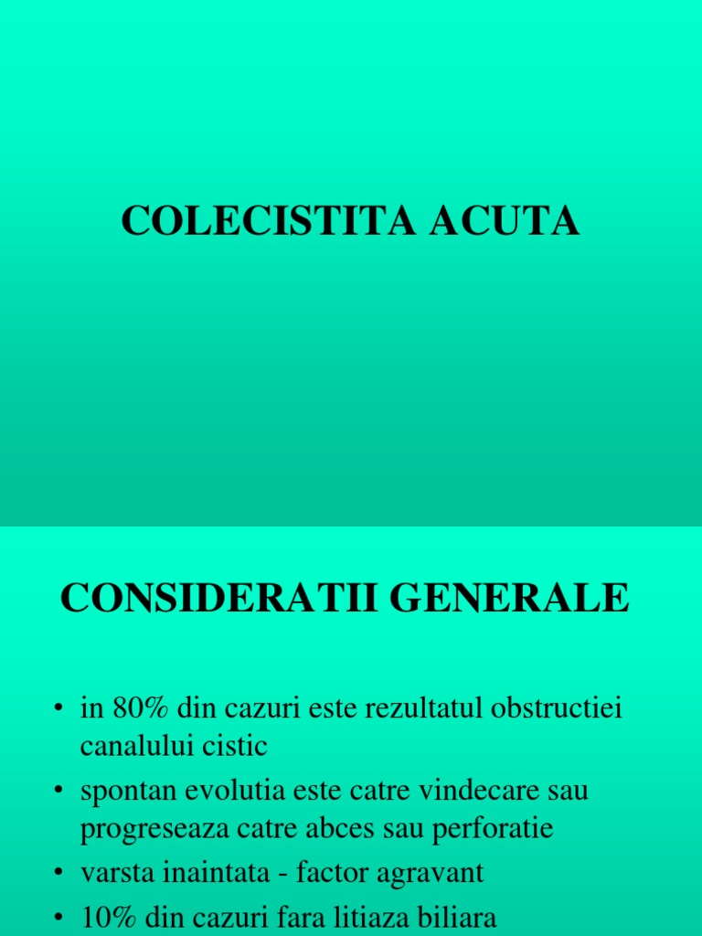 Colecist acut + icter