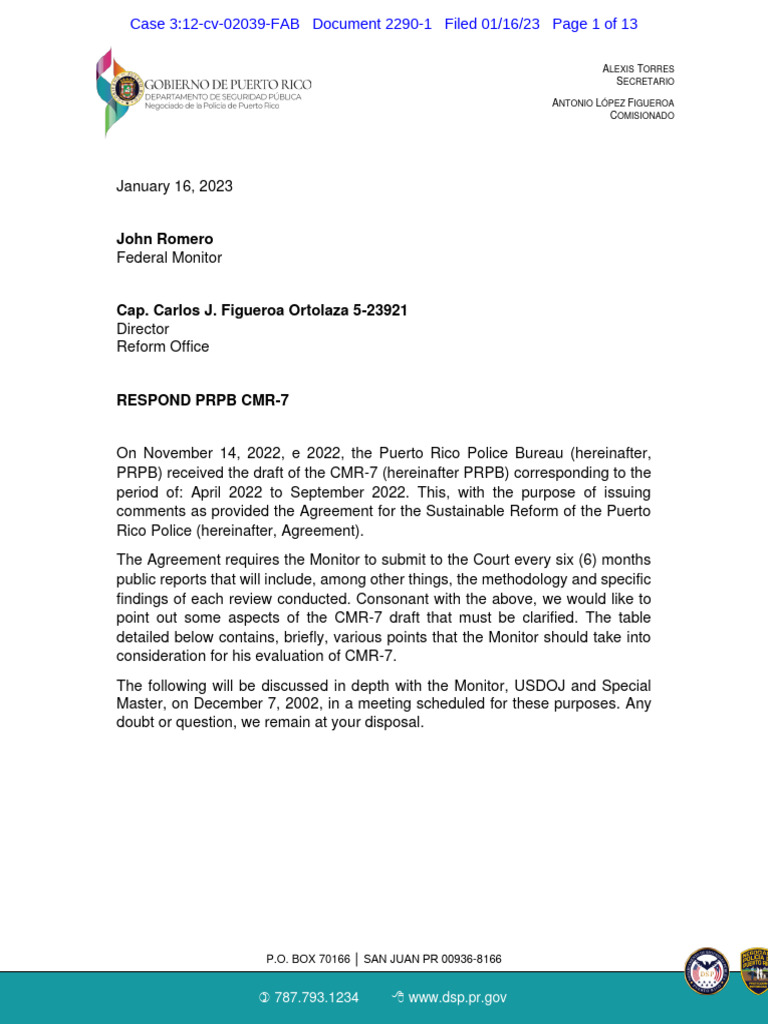 PRPB CMR-7 Draft Review Summary | PDF
