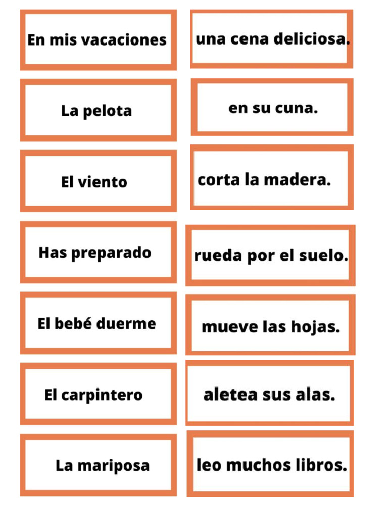 La Oracion Simple. | PDF