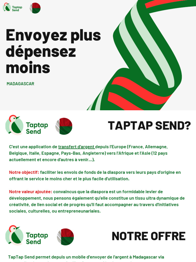 Presentation de Taptap Send | PDF