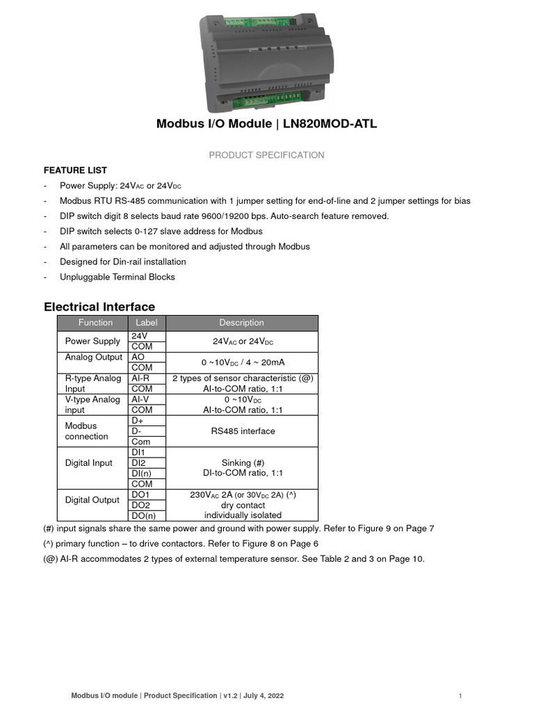 Modbus IO Module v1.2 | PDF | Computer Science | Computing