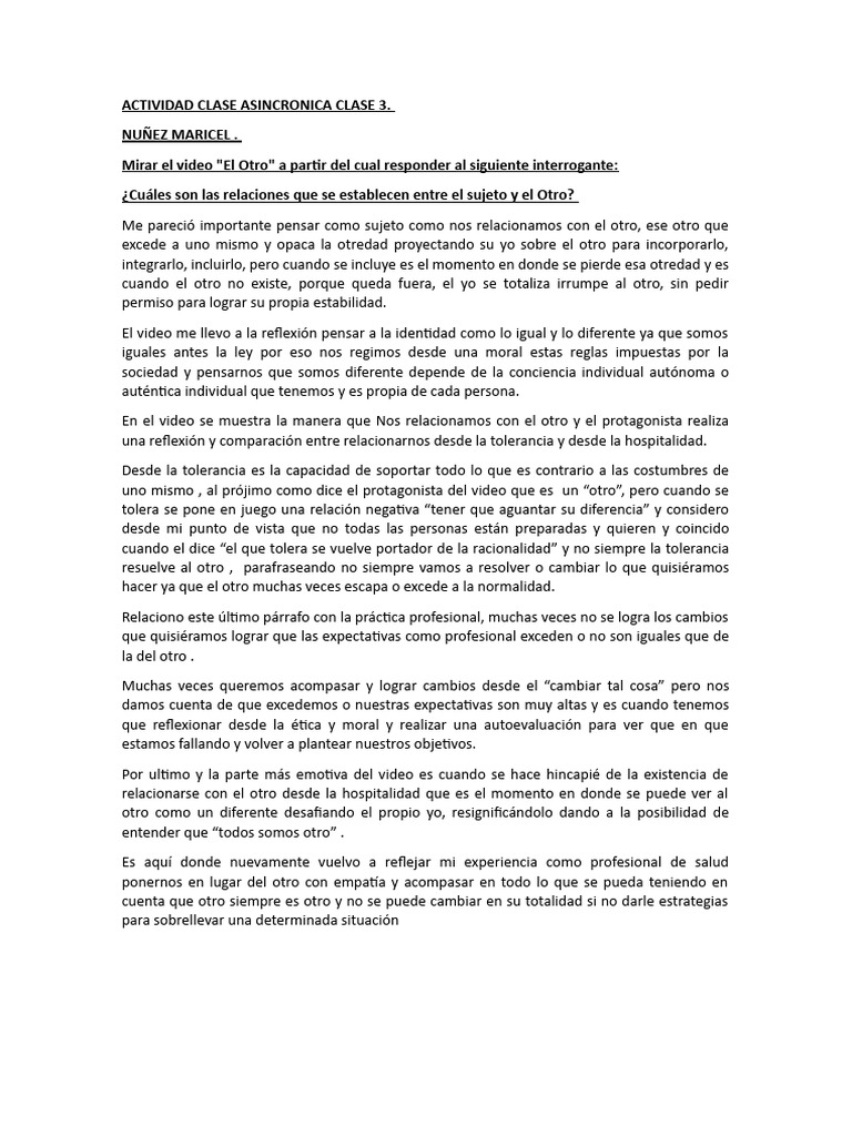 Actividad Clase Asincronica Clase 3 | PDF | Tolerancia | Moralidad Actividad Clase Asincronica Clase 3 | PDF | Tolerancia | Moralidad