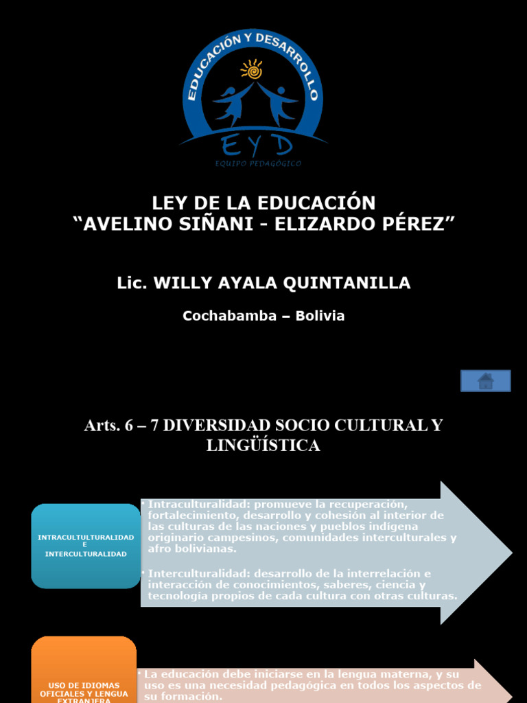 2 Ley 070 de Educación - 1 | PDF