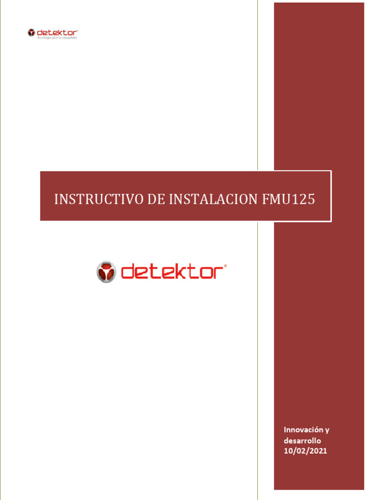 Instructivo de Instalacion FMU125 | PDF