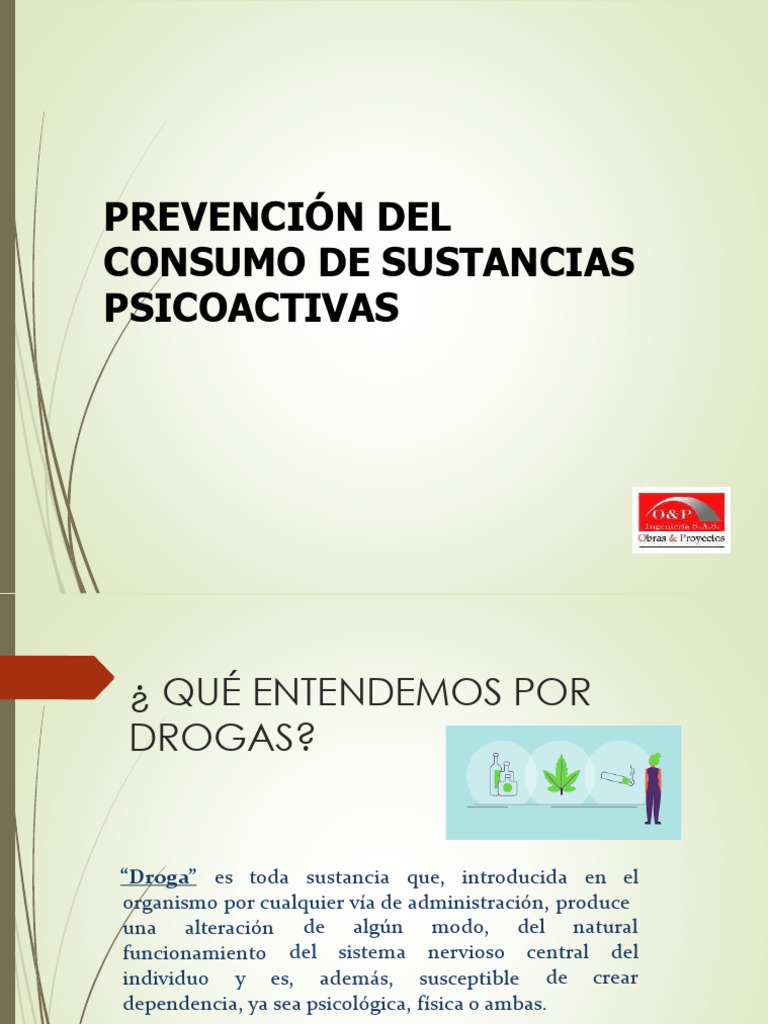 Prevencion Sustancias Psicoactivas. | PDF | Drogas Psicoactivas | Drogas
